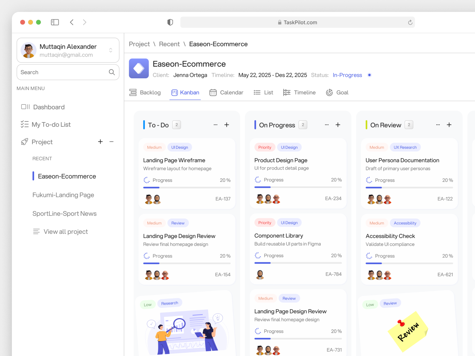 TaskPilot - Task Management Dashboard by Sabilul Muttaqin on Dribbble