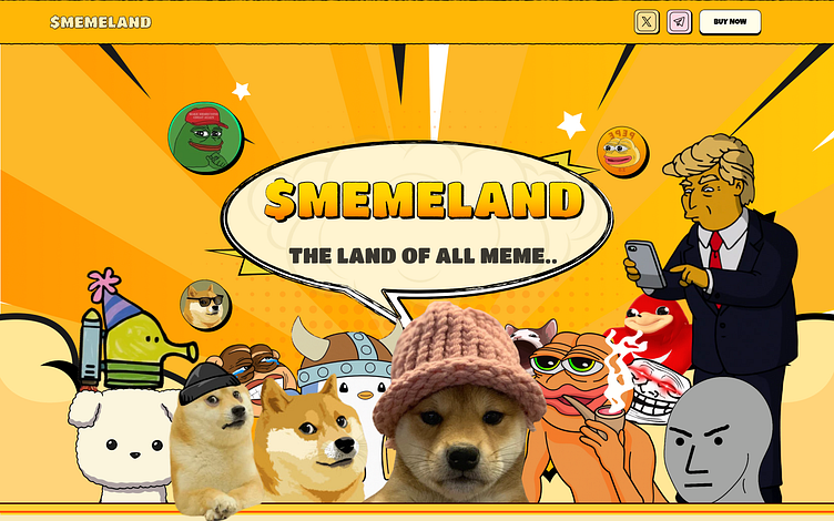$MemeLand -Meme coin website by UX SAJIB on Dribbble