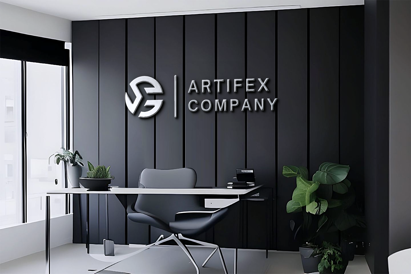 "ARTIFEX COMPANY" Office Wall Logo Mockup" by Salma Atef on Dribbble