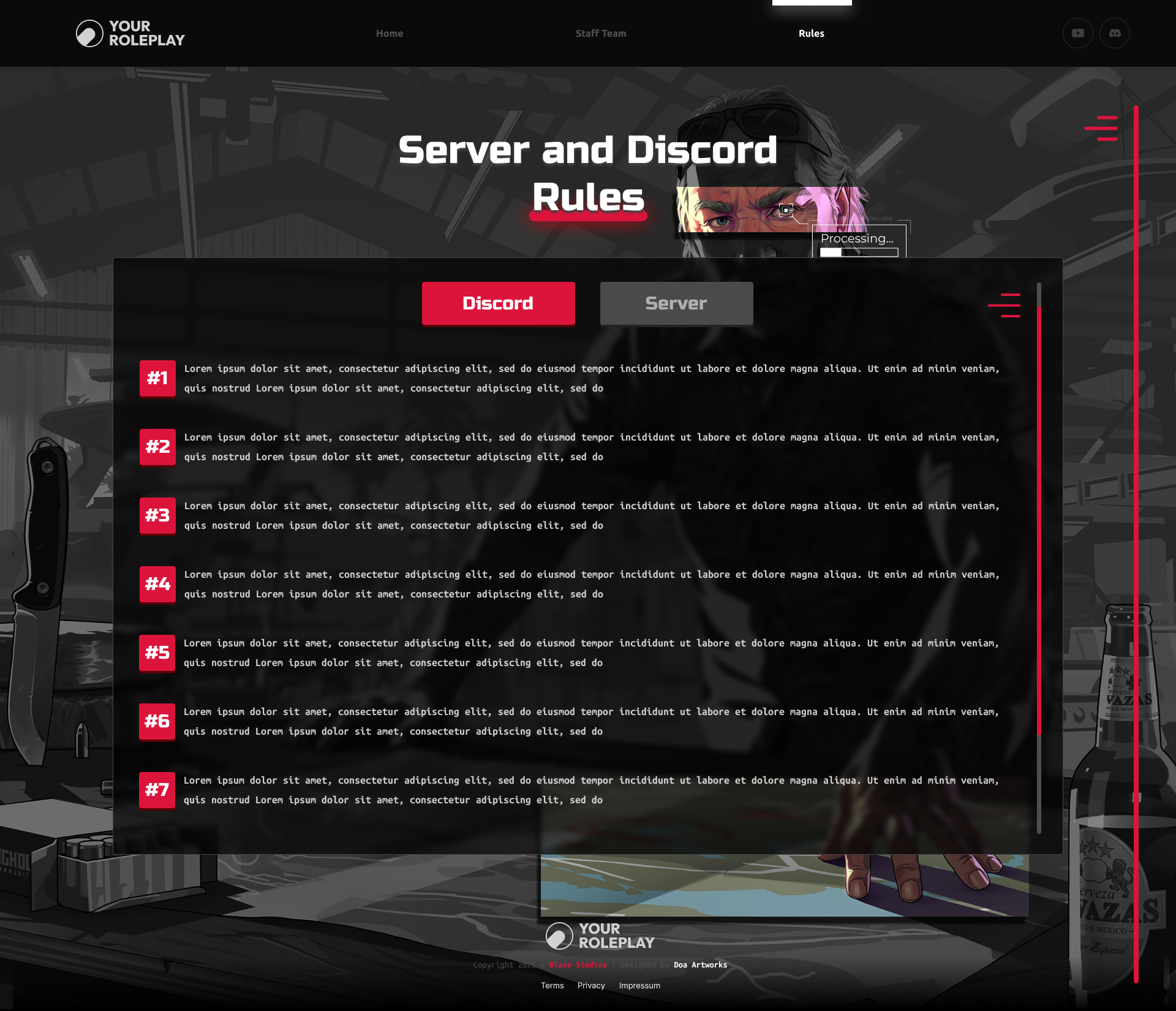 Blaze Studio Fivem I Webstore Template by Doa Artworks on Dribbble
