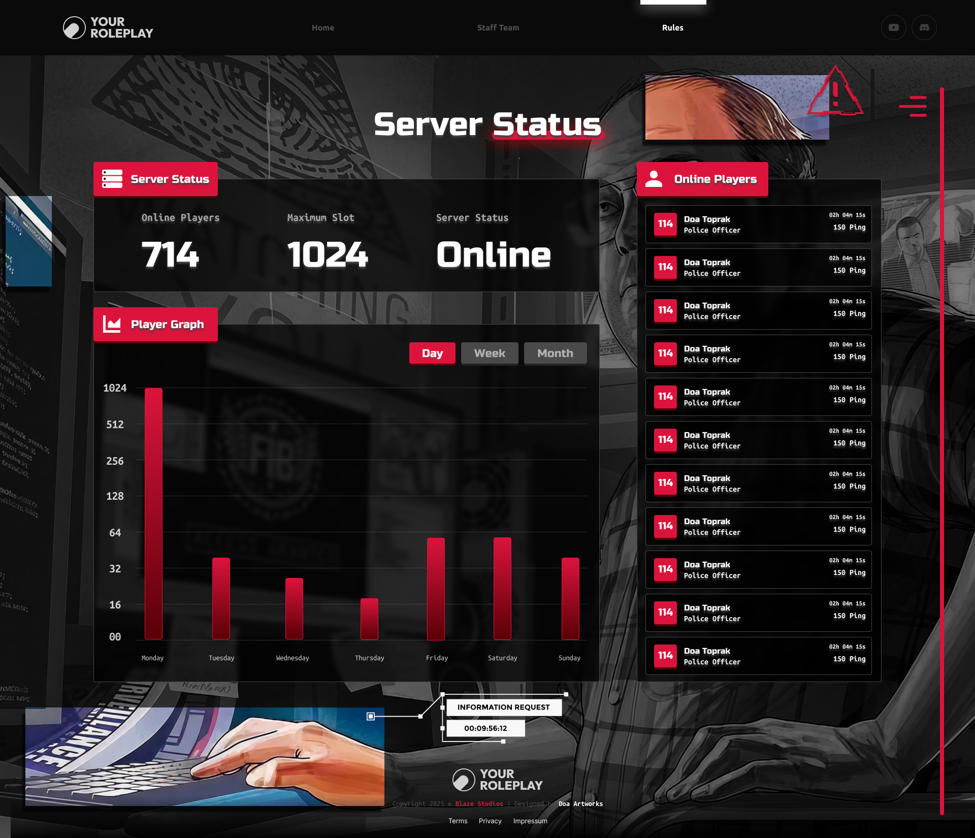 Blaze Studio Fivem I Webstore Template by Doa Artworks on Dribbble