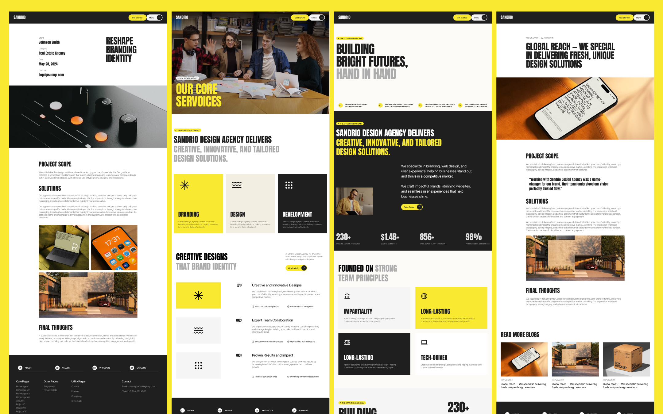 Sandrio - Agency Website Design & Development by Emon🌟 for Onixtheme on ...