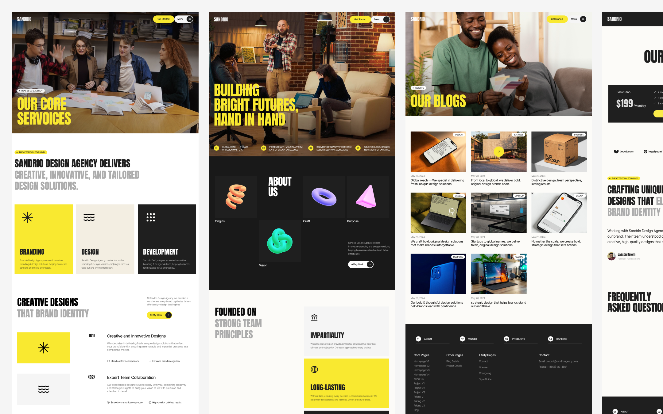 Sandrio - Agency Website Design & Development by Emon🌟 for Onixtheme on ...