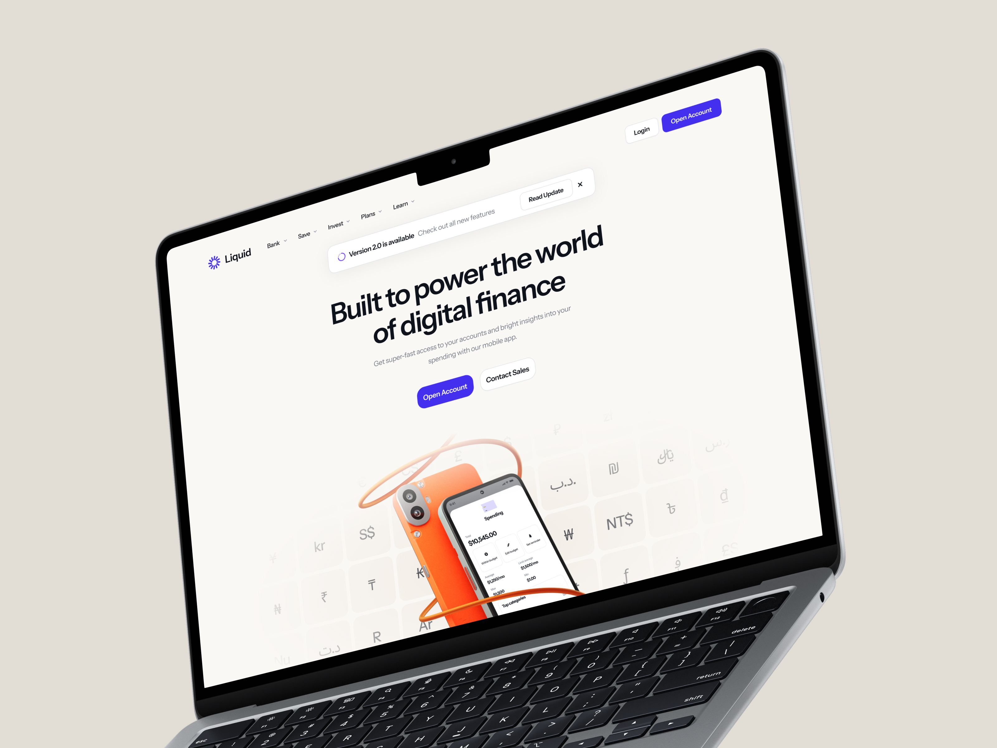 Liquid - Financial Website by Barly Design for Uxerflow on Dribbble