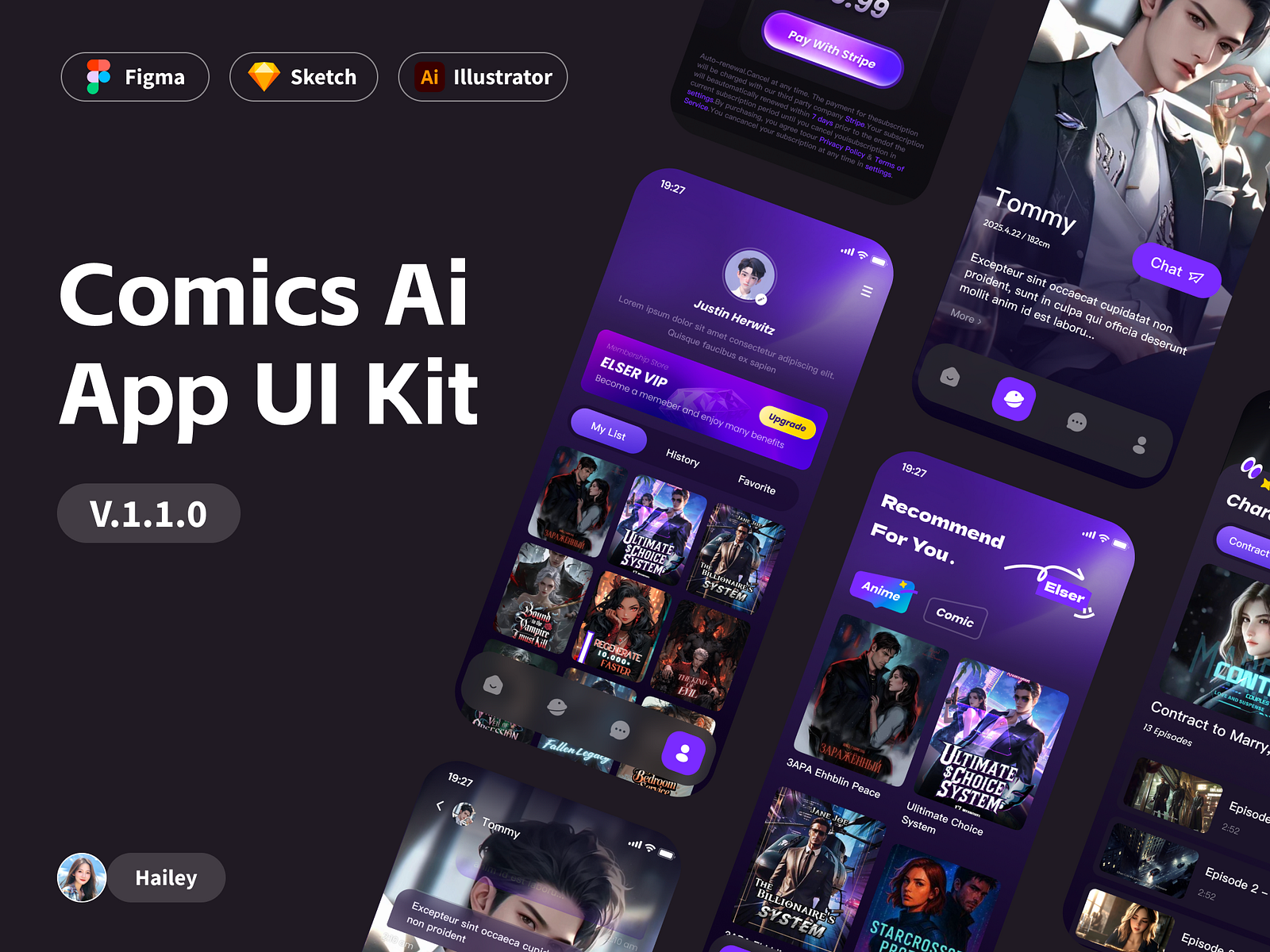 Comics Ai App UI Kit by Hailey_design on Dribbble