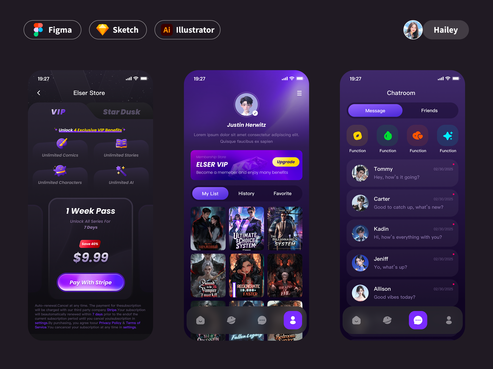 Comics Ai App UI Kit by Hailey_design on Dribbble