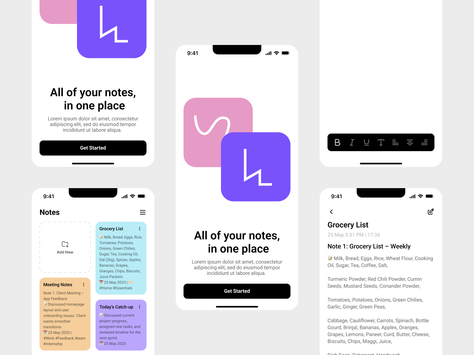 Note App 📝 by Anshika Solanki on Dribbble