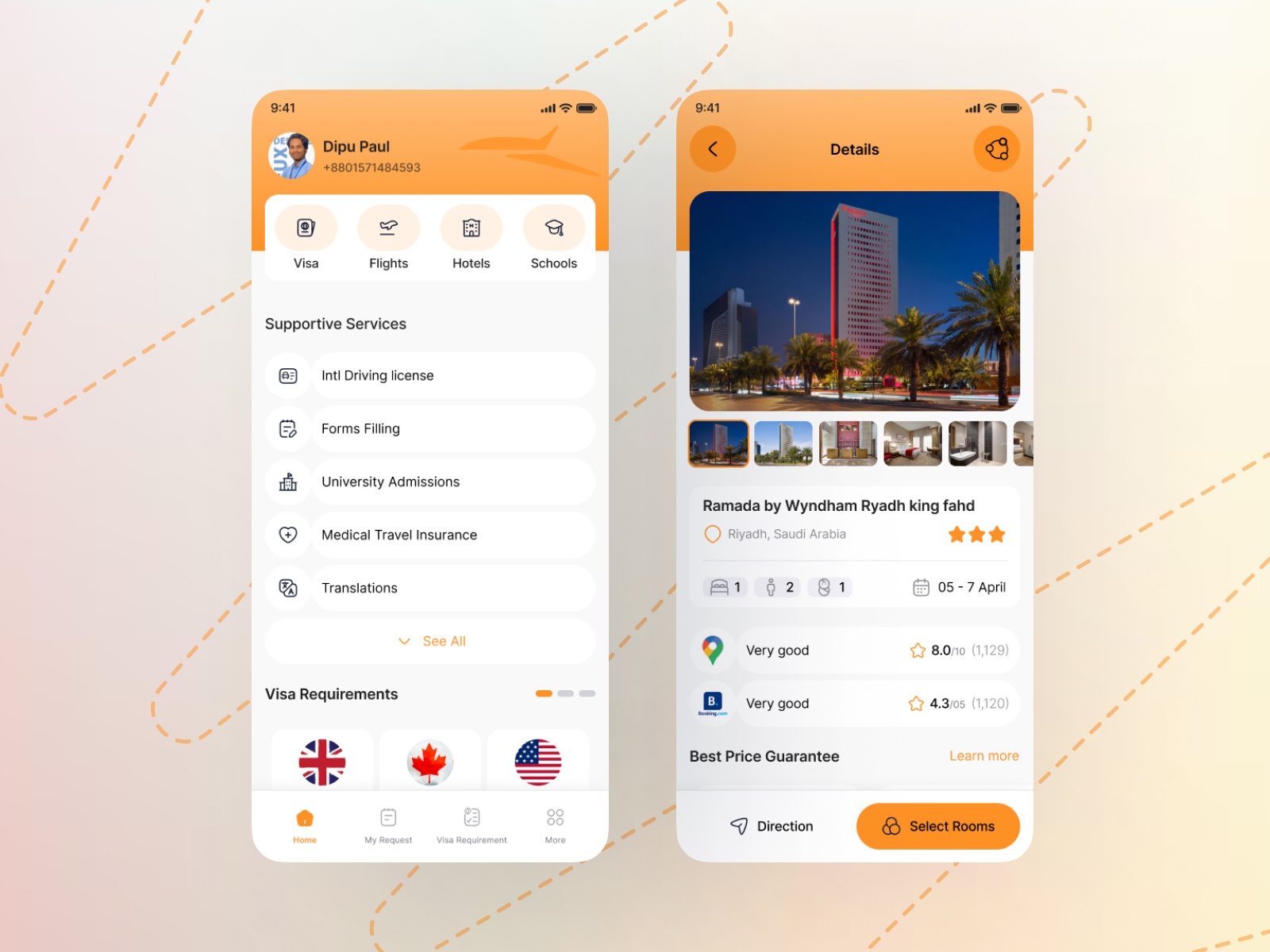 Travel Mobile App Design by Dipu Paul on Dribbble