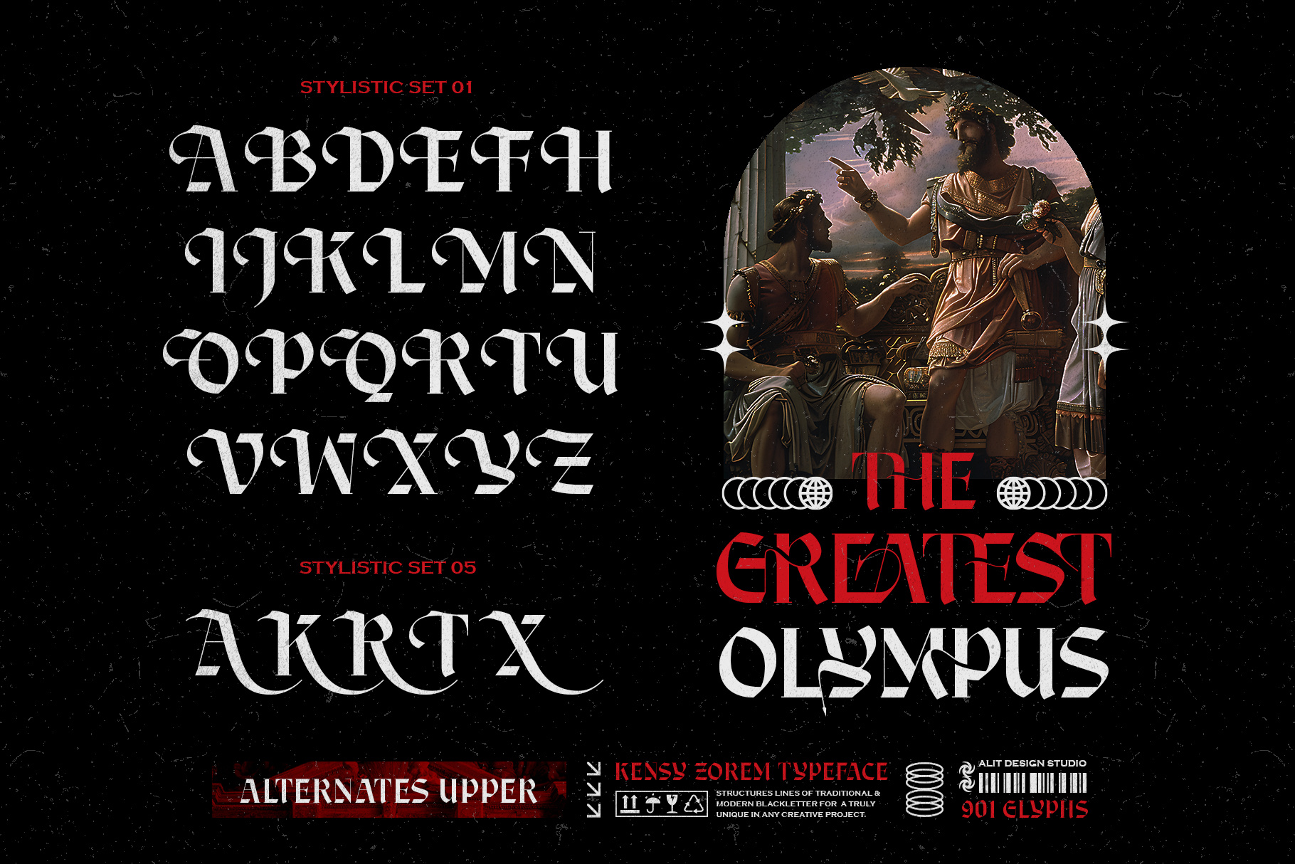 Kensy Zorem Typeface by alit design studio on Dribbble