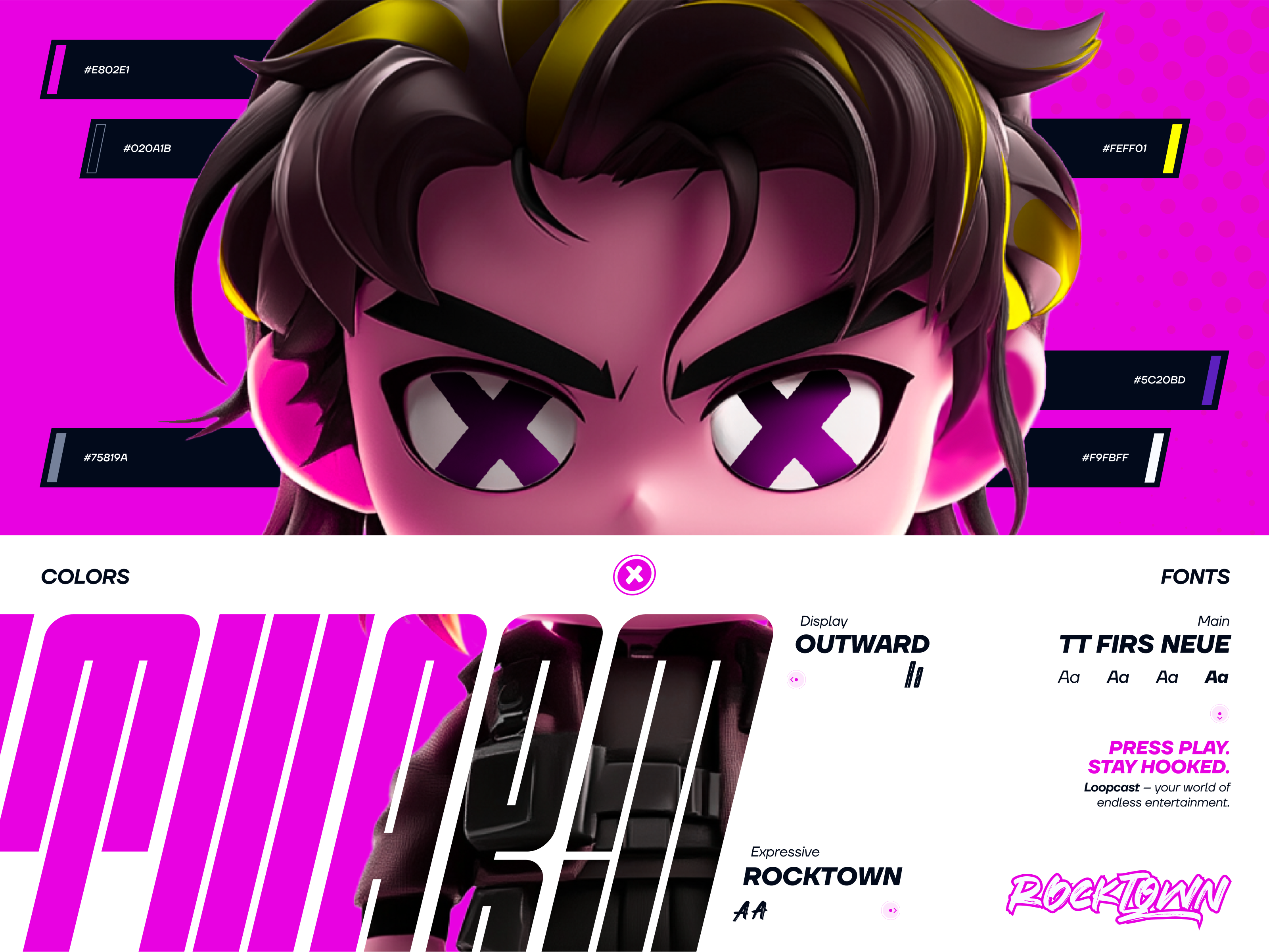 Loopcast – Game Streaming Branding Design by Phenomenon Labs for Phenomenon Studio on Dribbble