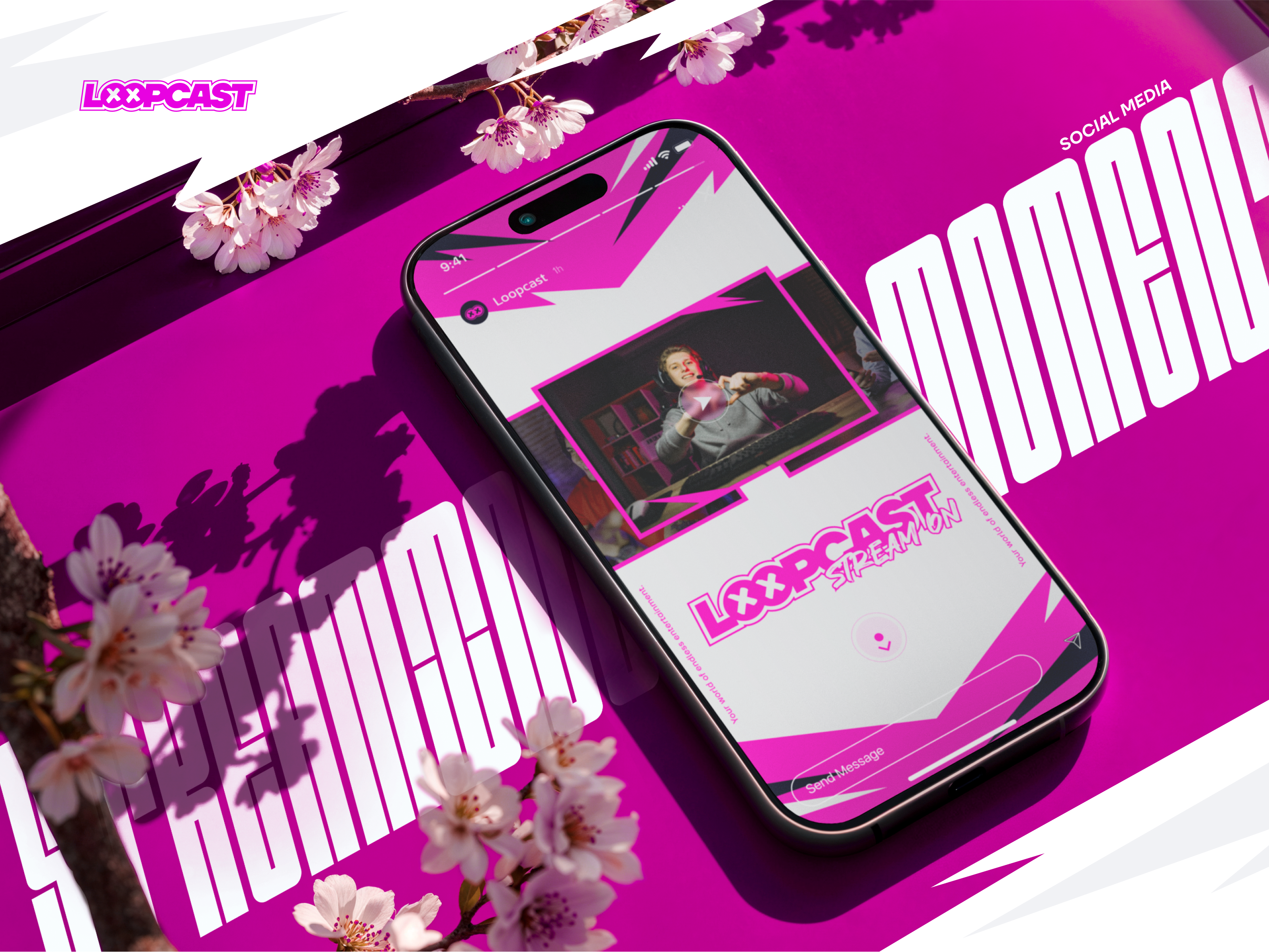 Loopcast – Game Streaming Branding Design by Phenomenon Labs for Phenomenon Studio on Dribbble