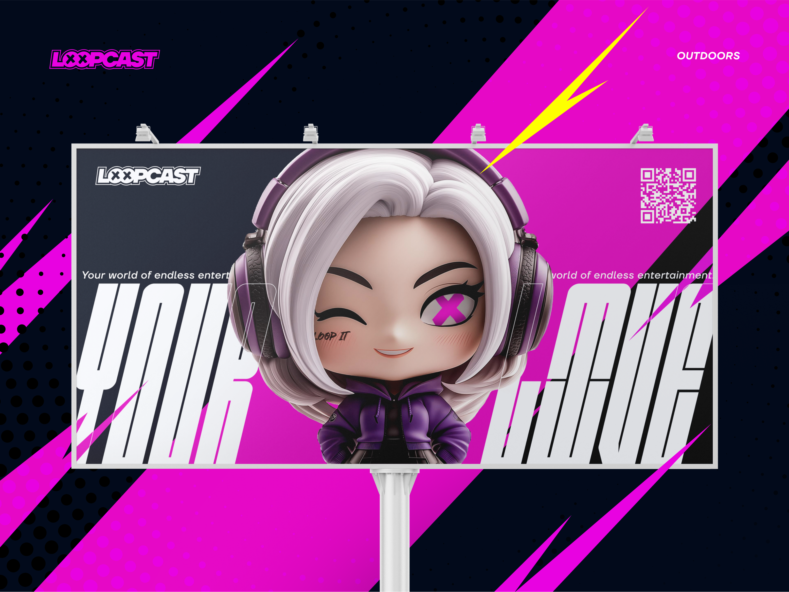 Loopcast – Game Streaming Branding Design by Phenomenon Labs for Phenomenon Studio on Dribbble