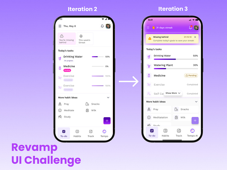 Productivity AI To-Do Screen Refresh Clean UI Smooth UX by Farsid Araf ...