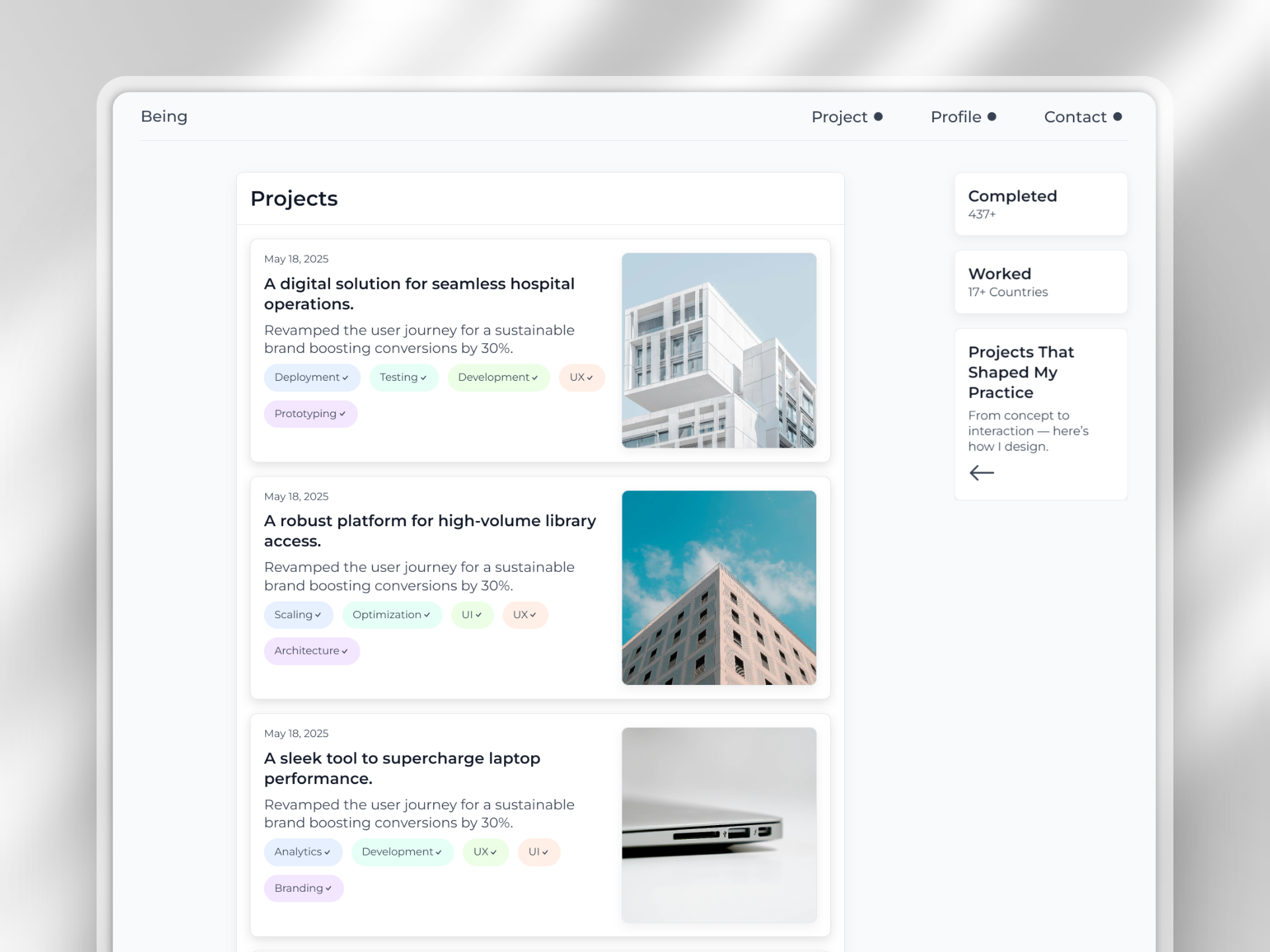Zenvio - Portfolio website to showcase yourself by Ahsan Mughal on Dribbble