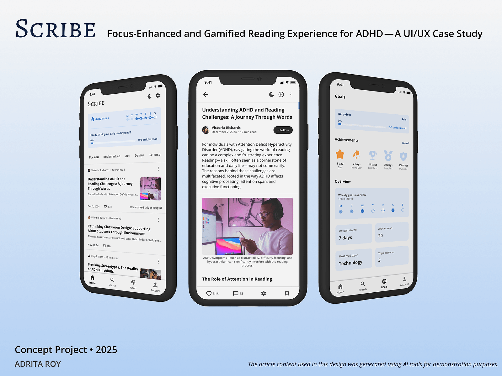 Focus-Enhanced and Gamified Reading Experience for ADHD by Adrita Roy ...