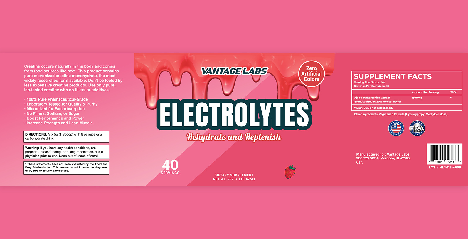 Professional Electrolyte Gym Supplement Label Design by Mostakim Ahamed ...