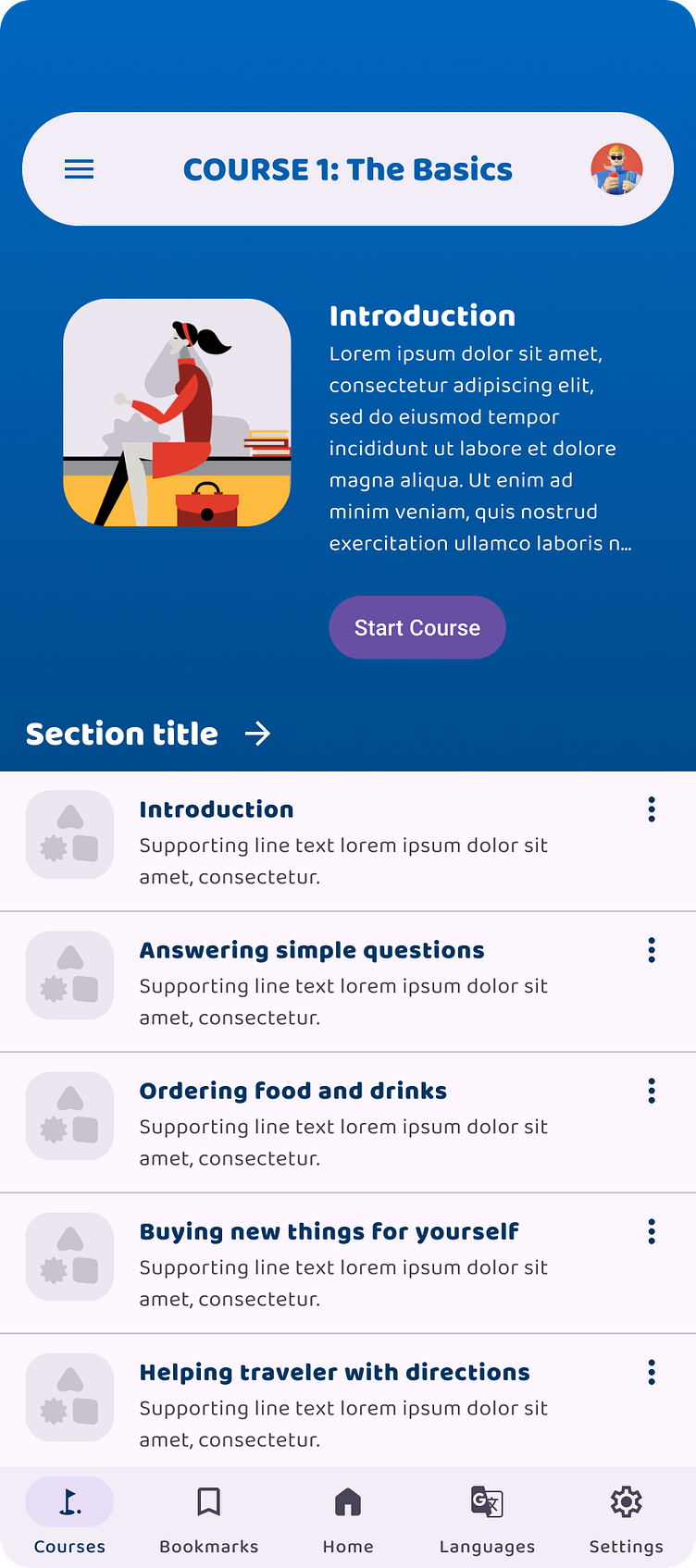 Product UI Design (Mobile Language App ) by ndguirnalda on Dribbble