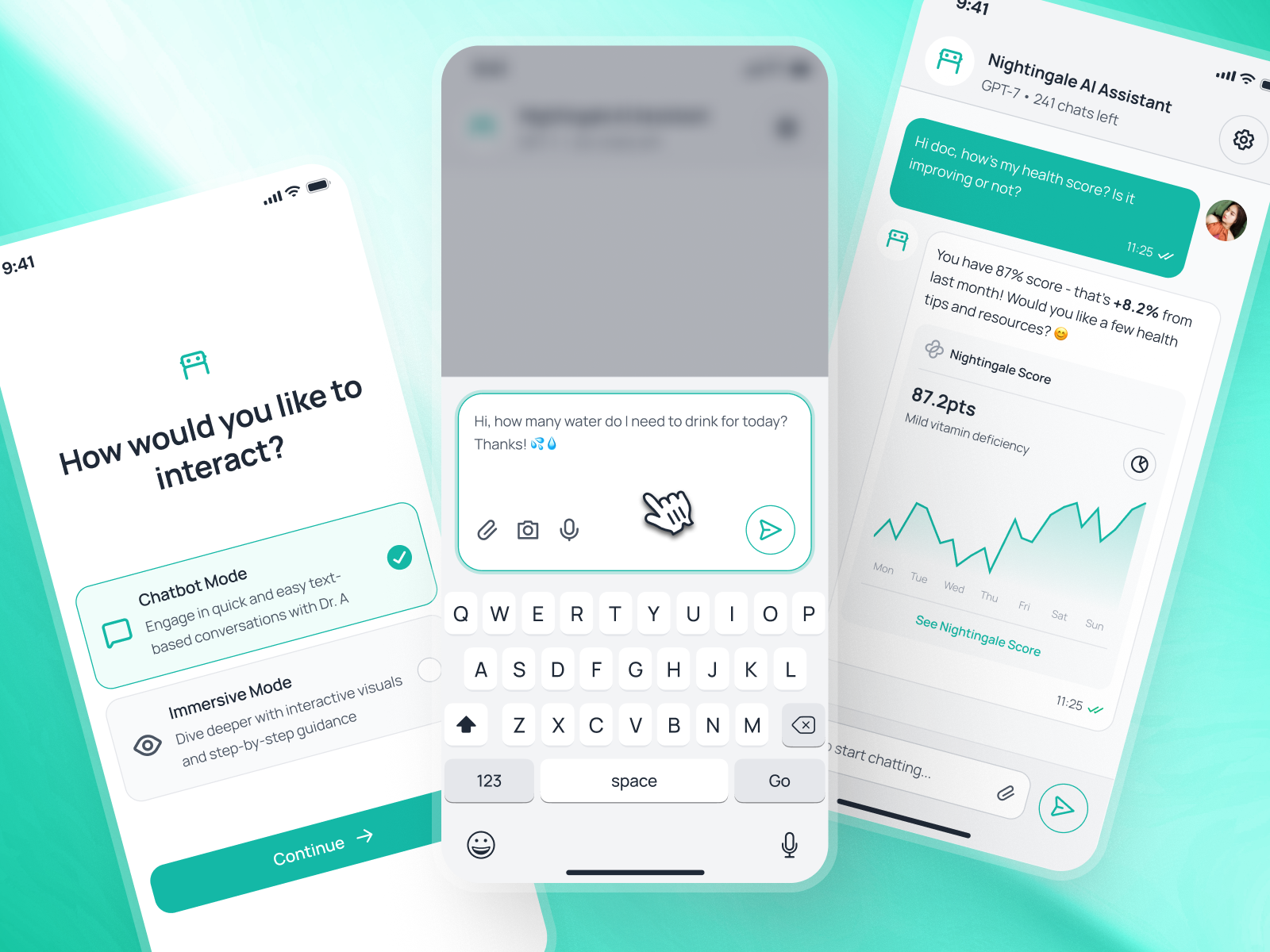 nightingale v2: AI Medical & Health Assistant UIUX Flow by strangehelix ...