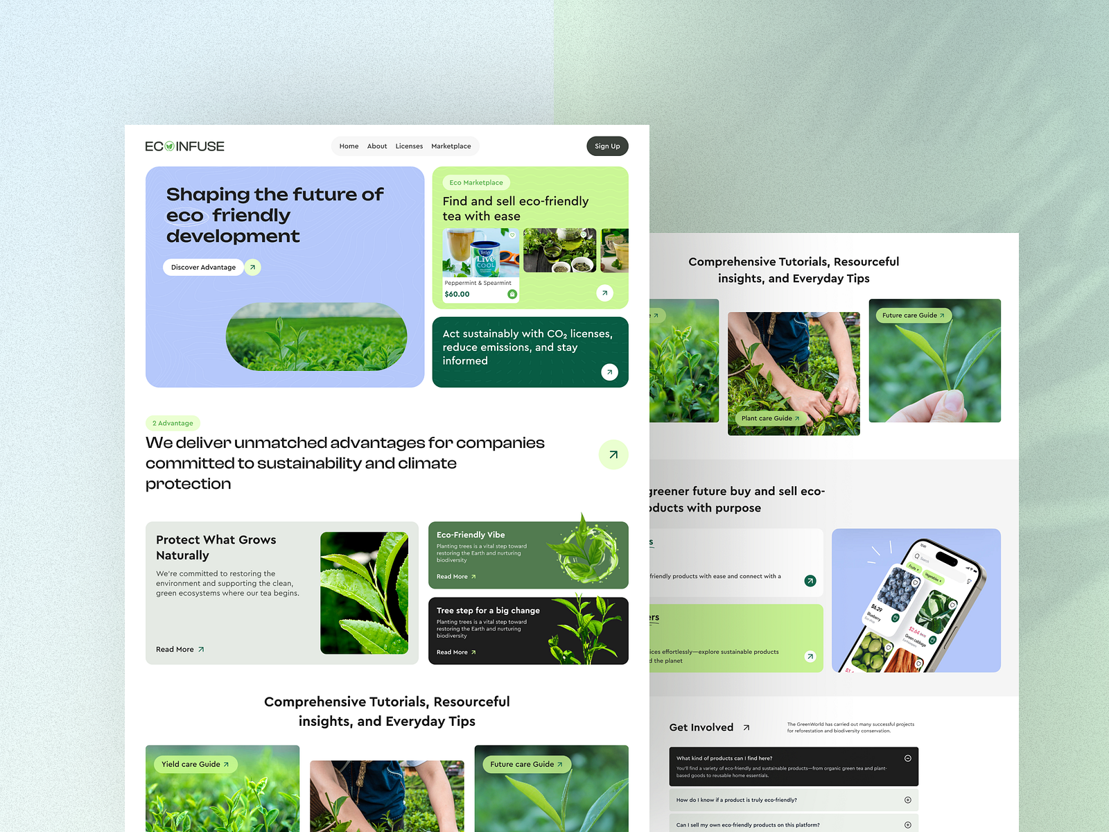 Eco Website UI Concept by Md. Al Amin on Dribbble