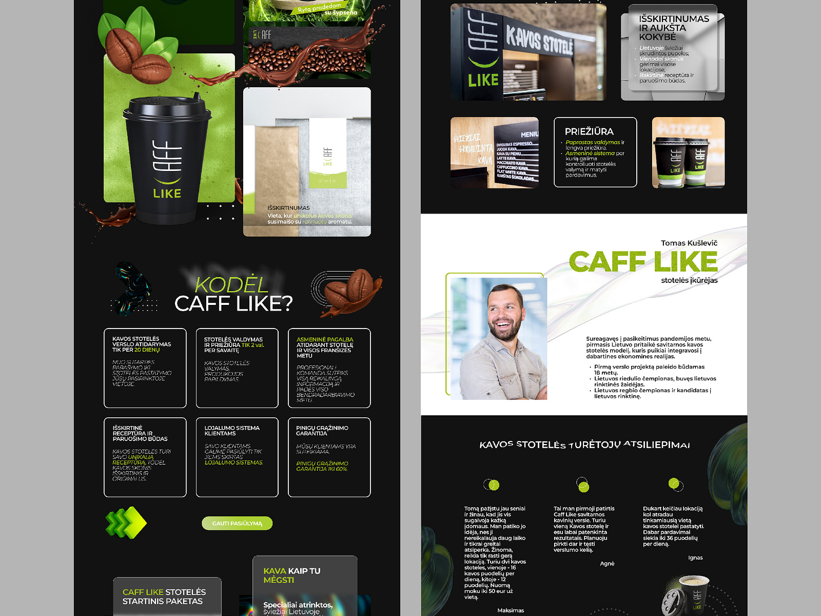 website desing in Figma for coffee machines in vending trade by GRAPHIC ...