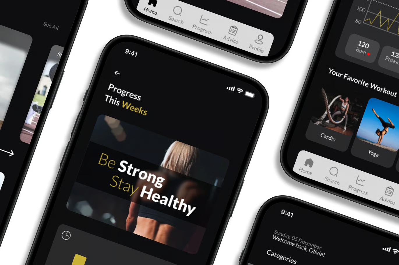 Elevate Your Fitness Journey with a Sleek App UI 🚀💪 by Stacy Tran on Dribbble