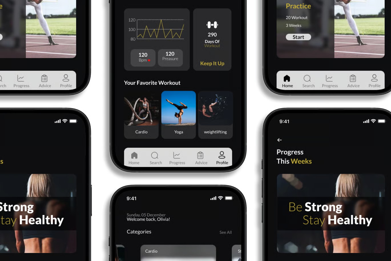 Elevate Your Fitness Journey with a Sleek App UI 🚀💪 by Stacy Tran on ...