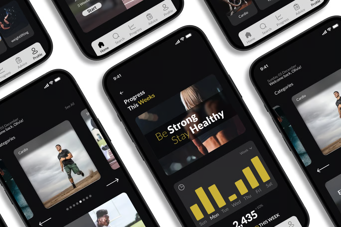 Elevate Your Fitness Journey with a Sleek App UI 🚀💪 by Stacy Tran on Dribbble