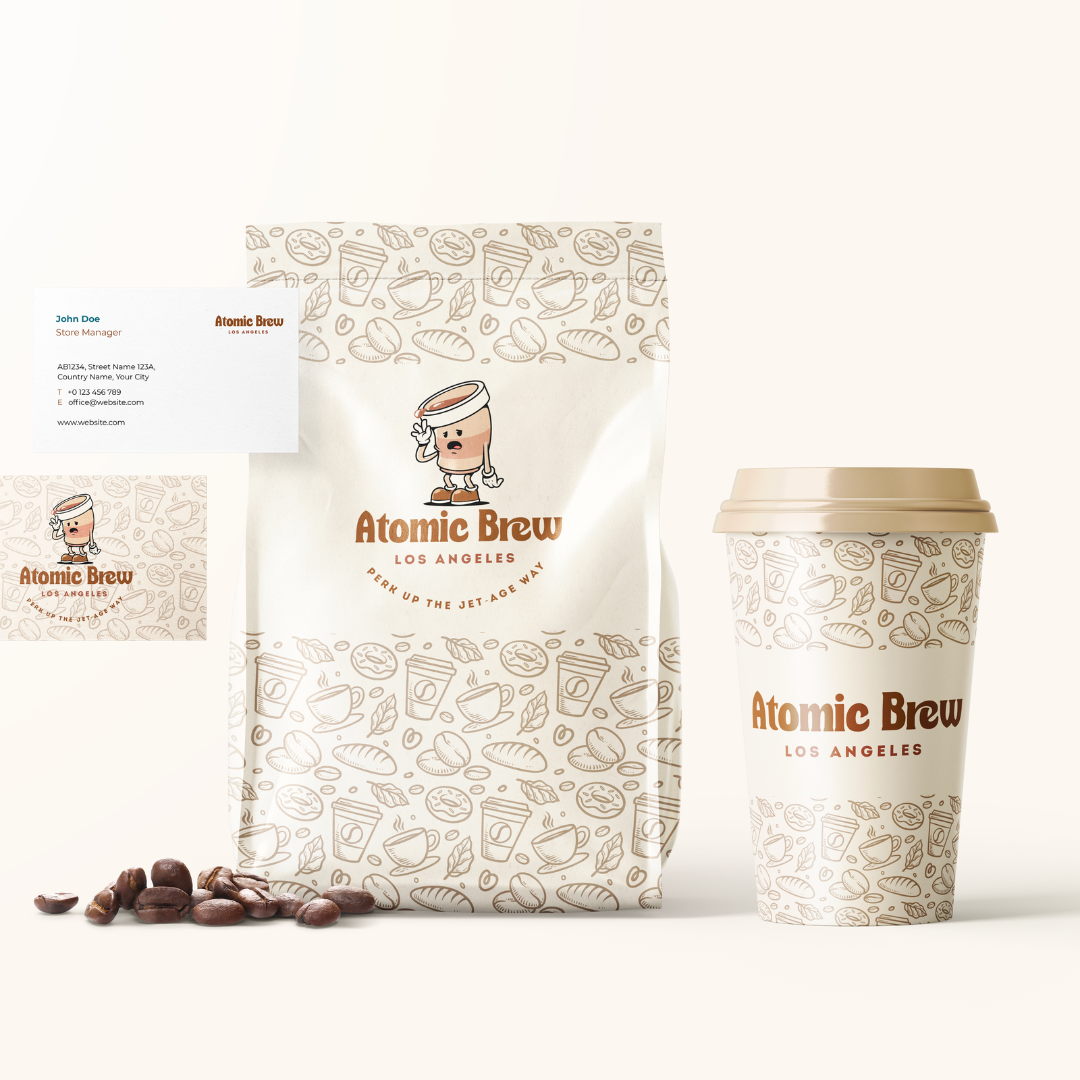 Atomic Brew — Complete Coffee Brand Identity Say hello to Atomi by ...