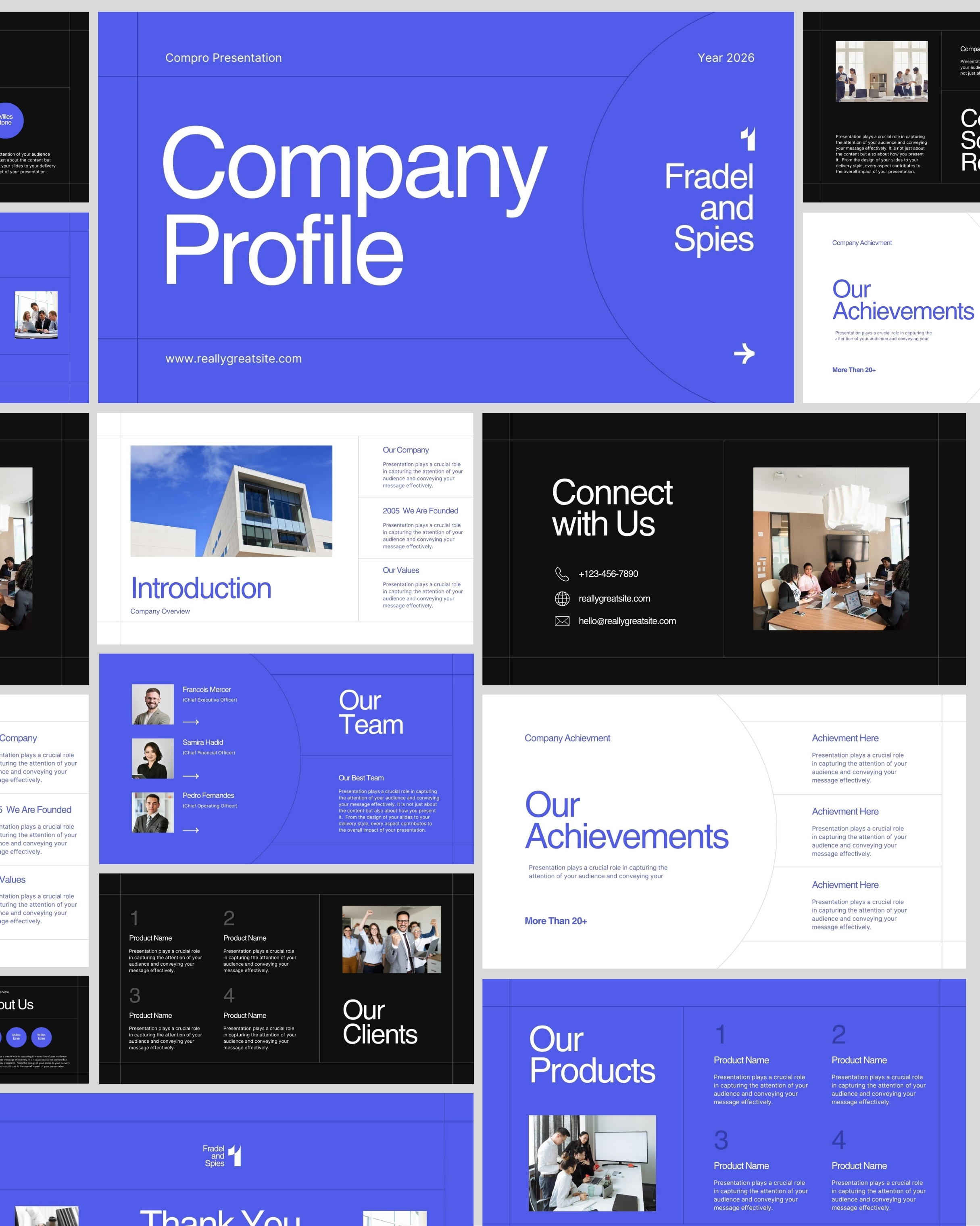 Company Profile Presentation Template by Nyiltemp on Dribbble