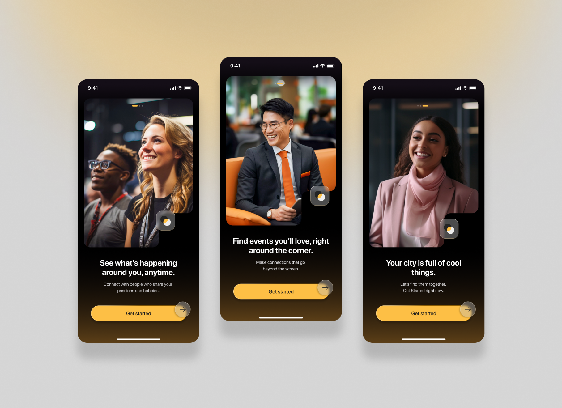 Onboard Screen - UI Design by Macarena Mellone on Dribbble