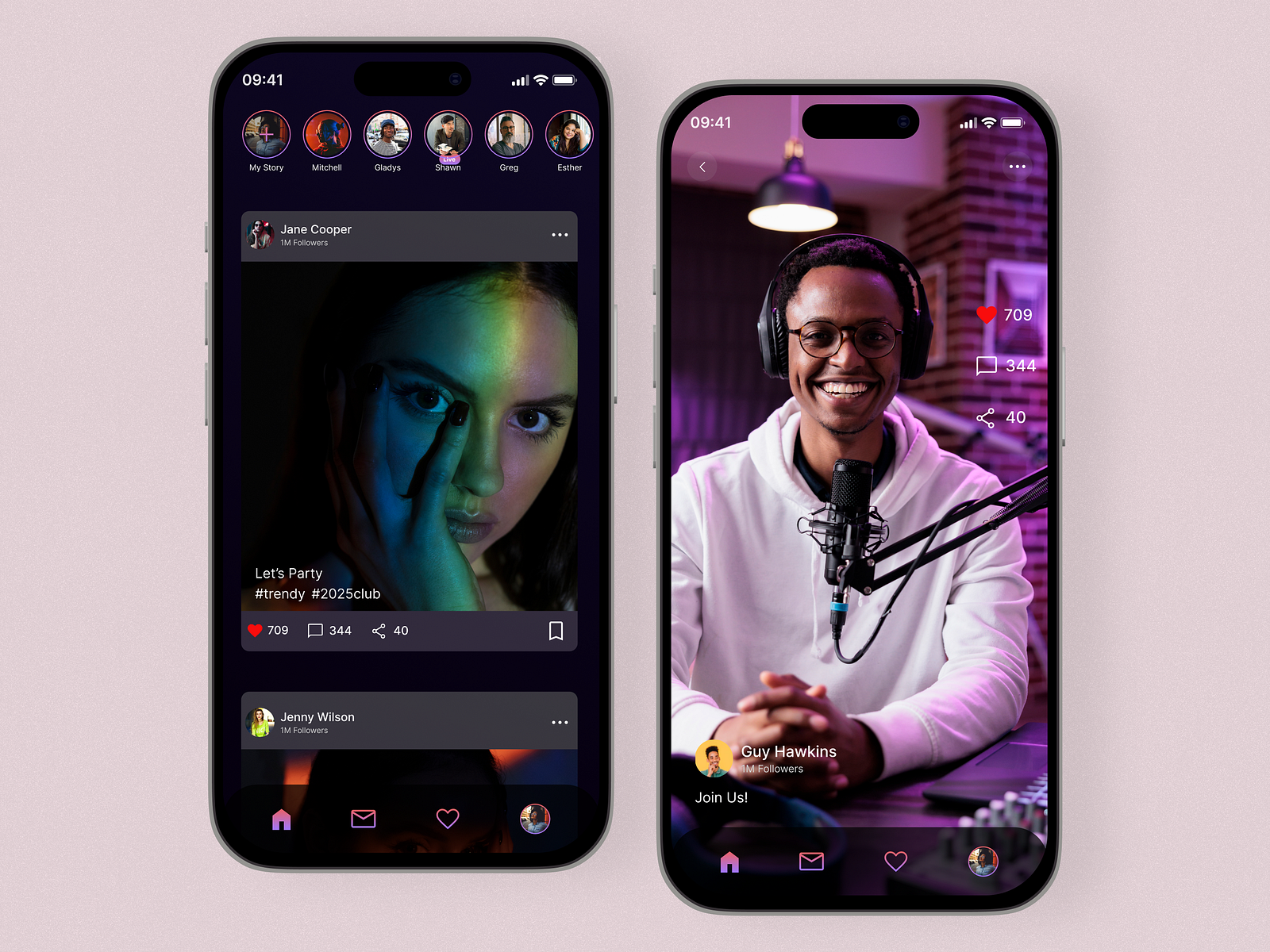Vibrant UI for a Next-Gen Social App by Wakia Tun Nur Nisha on Dribbble