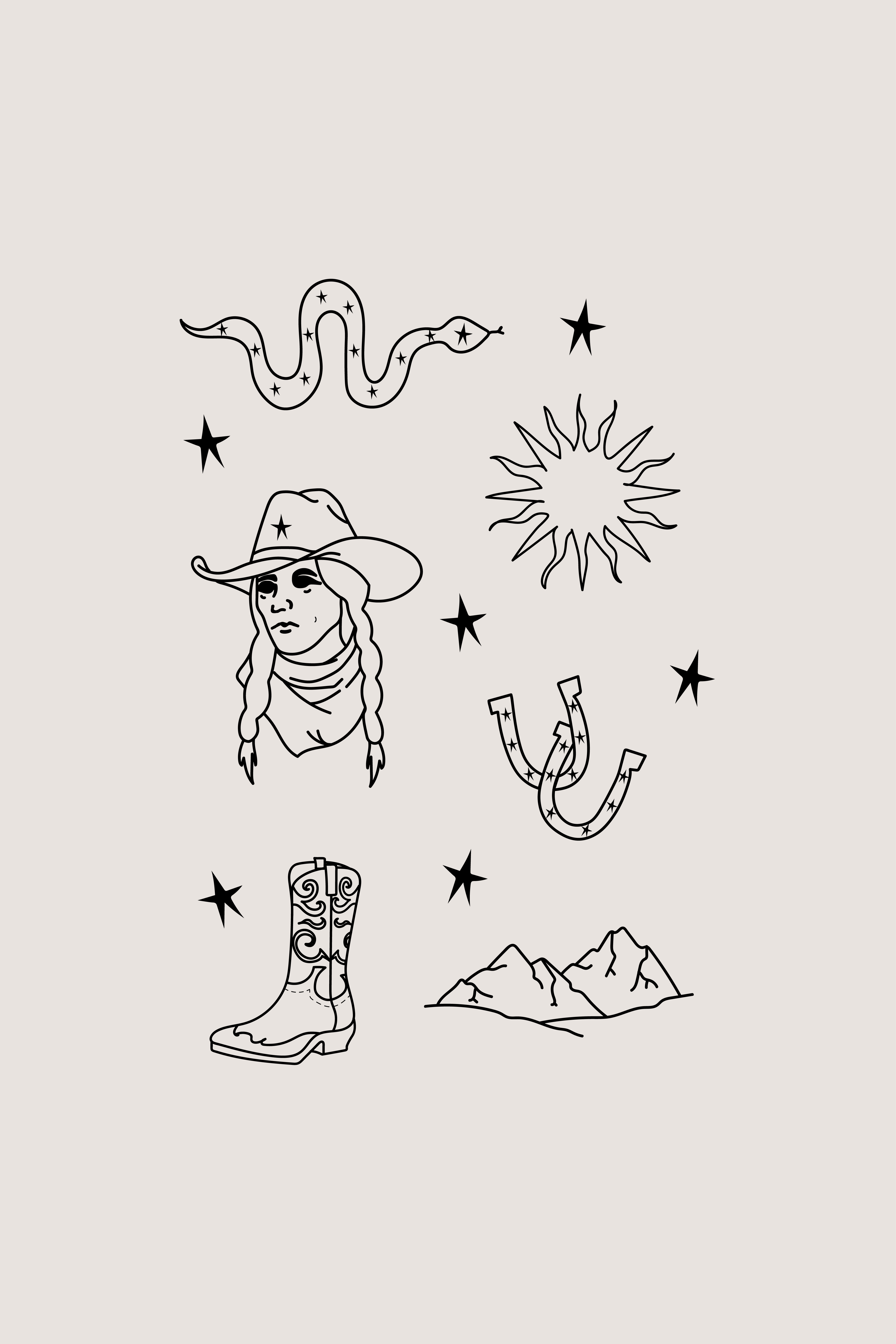 Western Brand Illustrations by Wildline.Co on Dribbble