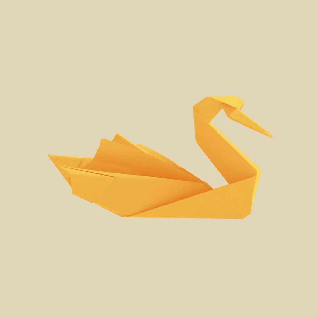 "Paper Swan" Yellow by Yaroslava Lutsenko on Dribbble