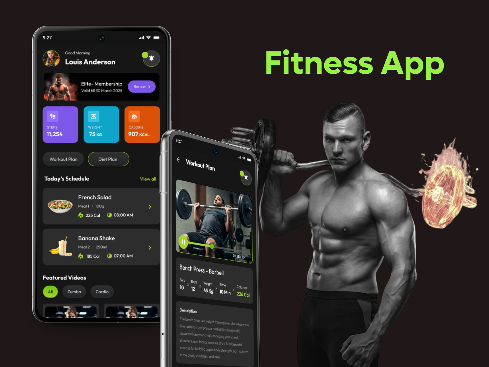 Fitness App for Gym by Sunil on Dribbble