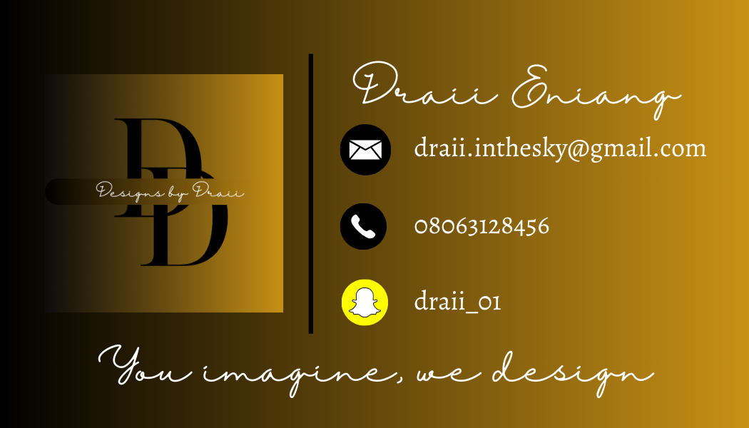 Designs by Draii's business card by Alexander Eniang on Dribbble