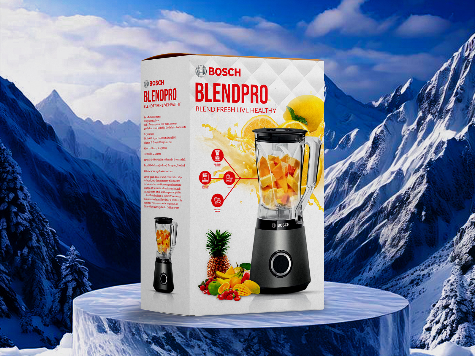 Blender Box Packaging Design By Muhammad Akash On Dribbble