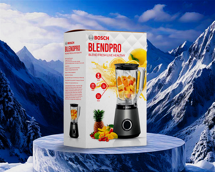 Blender Box Packaging Design by Muhammad Akash on Dribbble