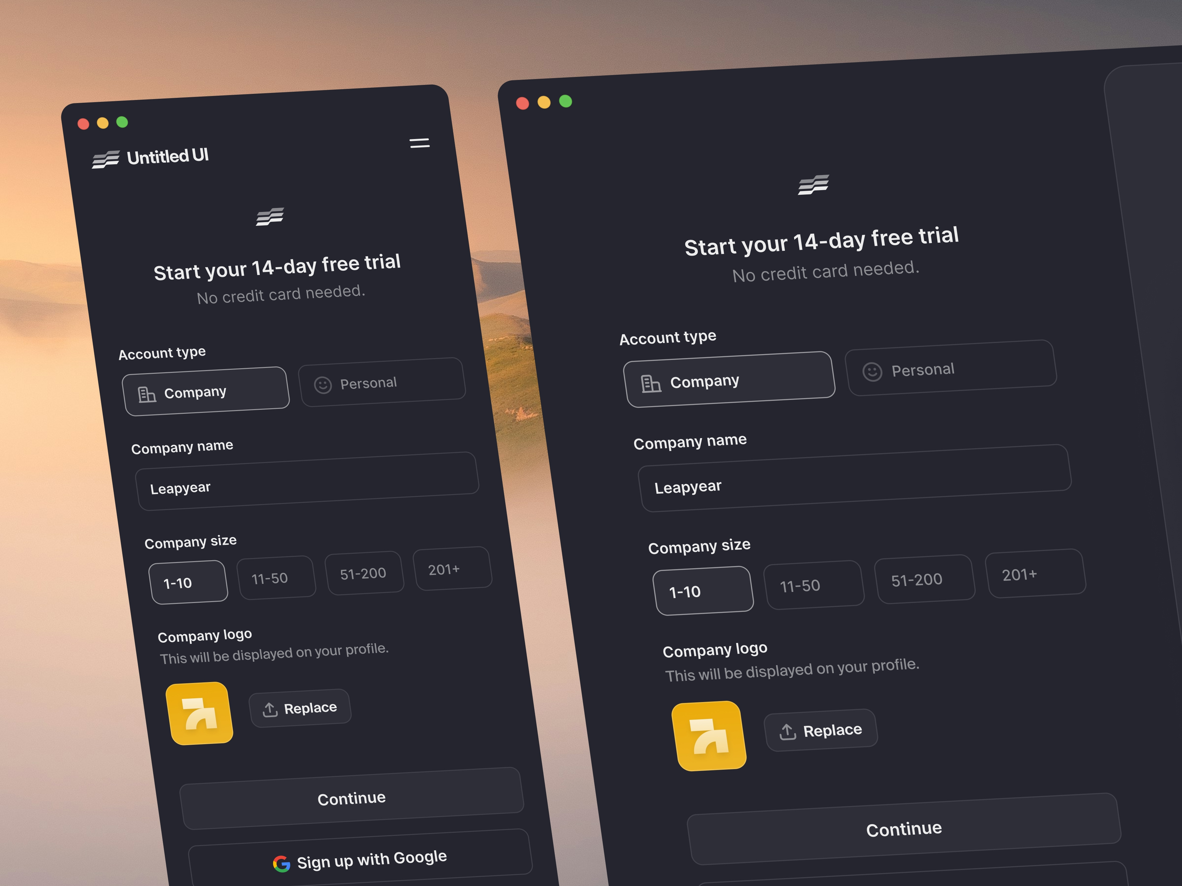 Onboarding flow — Untitled UI by Jordan Hughes® on Dribbble