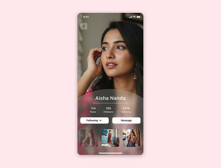 User Profile UI Design: Day 6/100 by UI Rahul (Rahul Dagar) on Dribbble