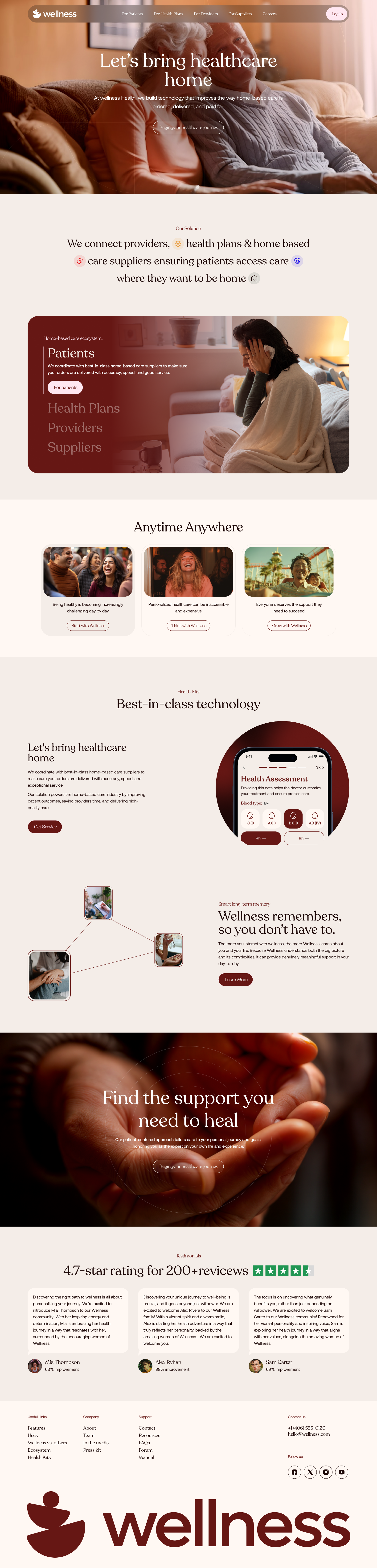Healthcare - Wellness Website | Medicare Landing Page by Subash Chandra for Seative Digital on ...