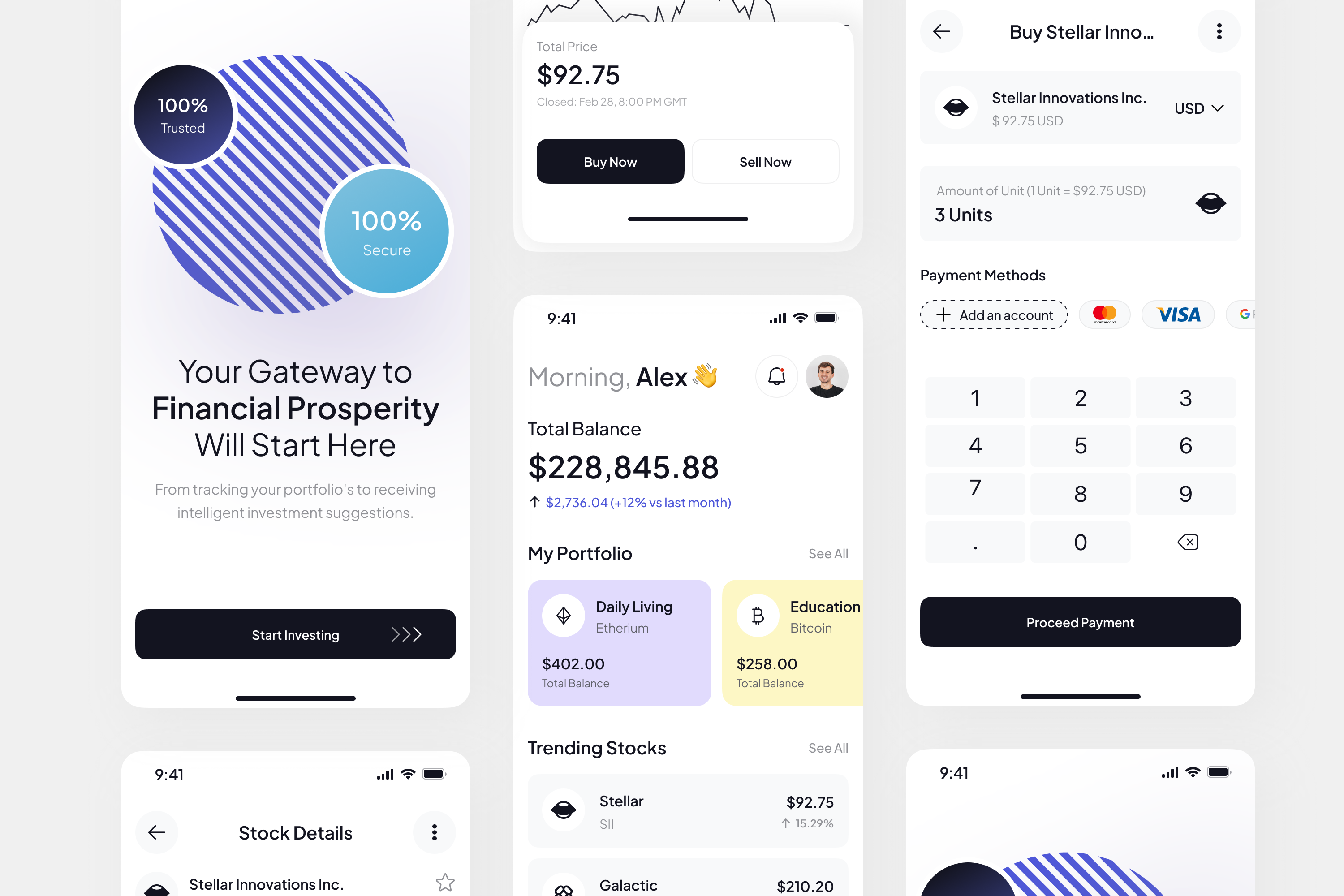 Mobile Finance App UI Design by Abdul Saboor on Dribbble