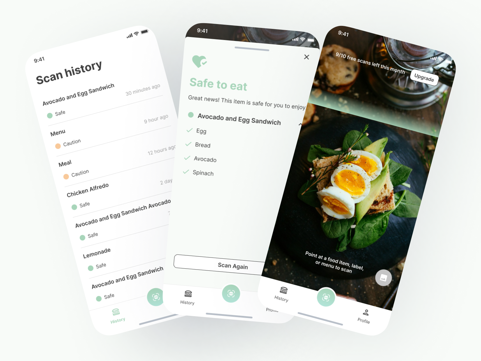 🍏 AI Food Allergy Scan App by Yuting L. on Dribbble