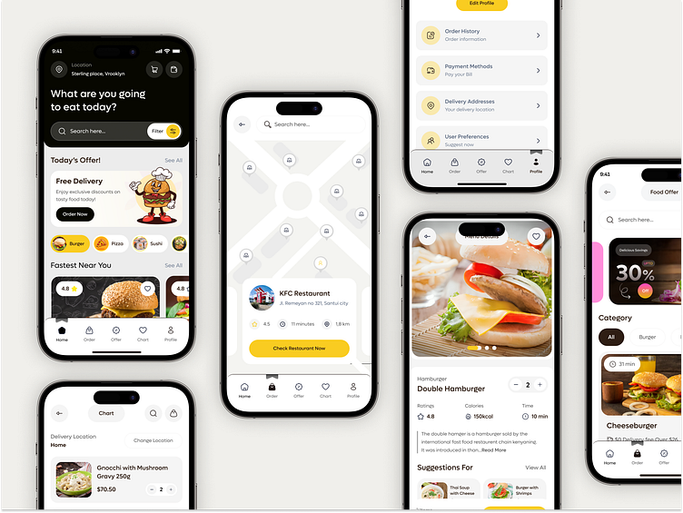 Food App UI/UX Concept by Md Abdur Rouf on Dribbble