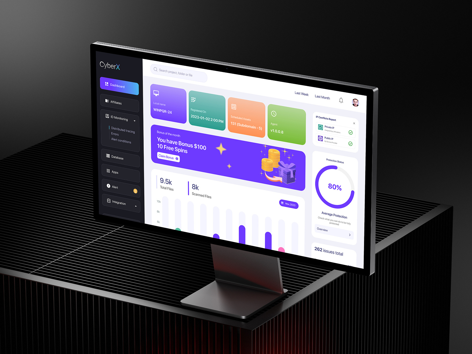 CyberX Admin Panel Dashboard - Simplifying Cybersecurity Data by Asiq M. for Netro Systems on ...
