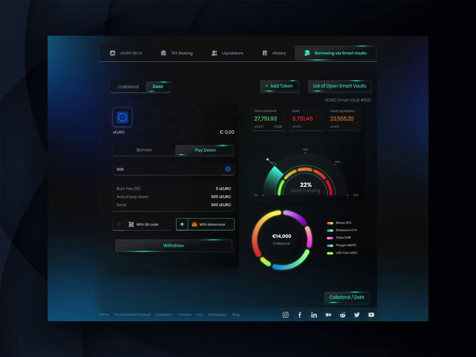 UI UX Dashboard for Crypto Smart Vaults & Lending Platform by Extej UI UX Design Agency on Dribbble