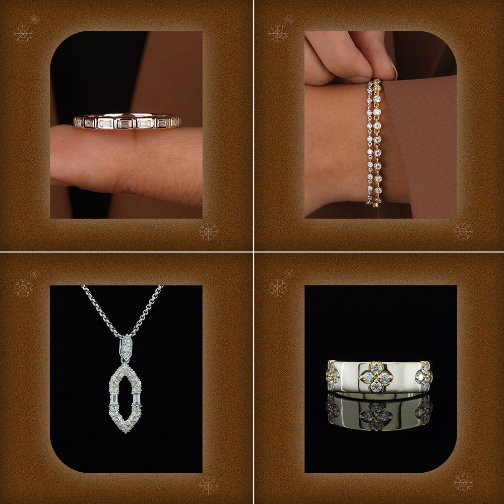 "Modern Elegance: Moissanite Jewelry Grid Showcase" by Firoz on Dribbble