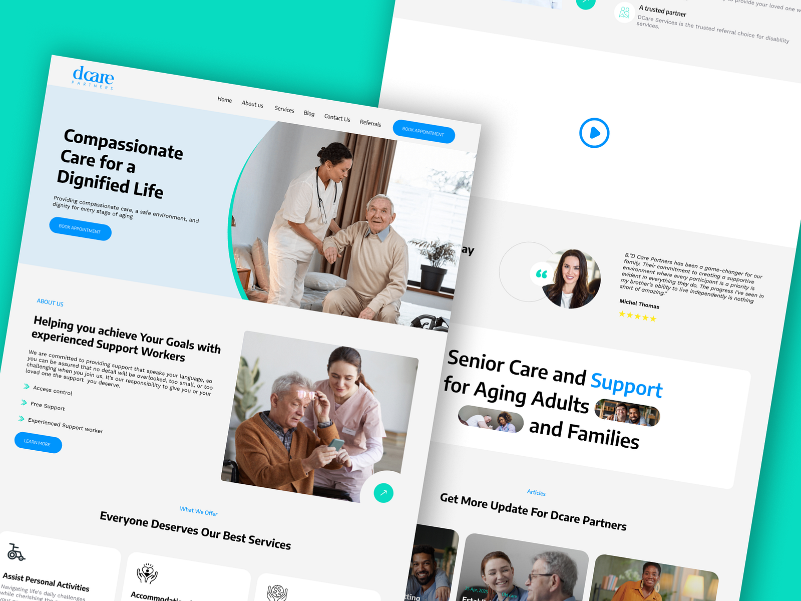 NDIS website design by Saba Ahmed on Dribbble