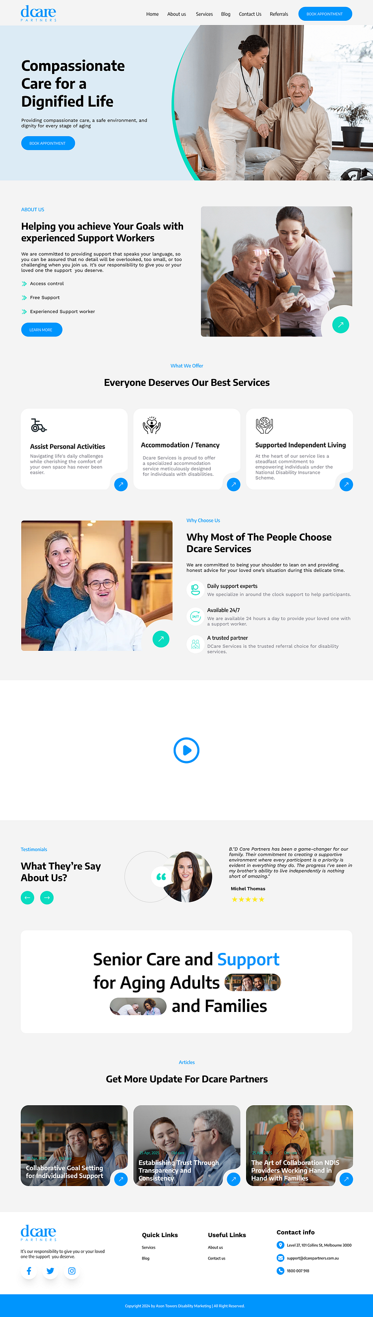 NDIS website design by Saba Ahmed on Dribbble