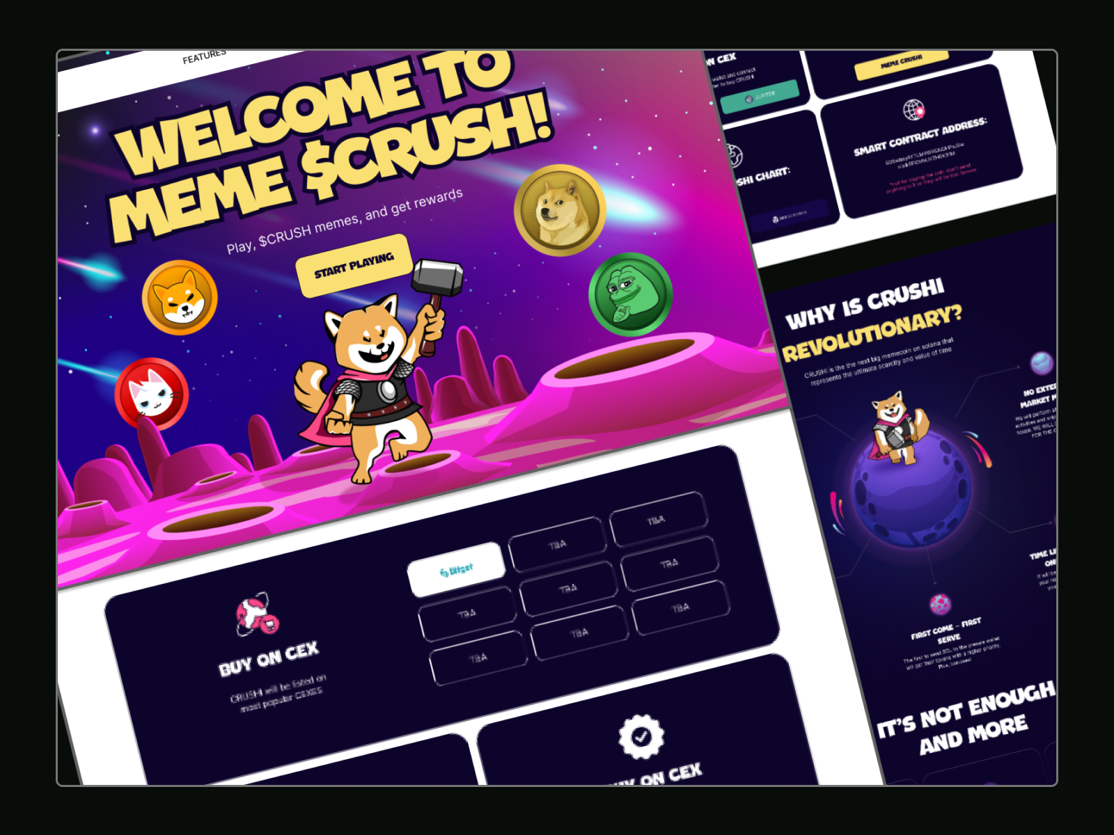 Crush - crypto meme mem token by Nina Marinenko on Dribbble