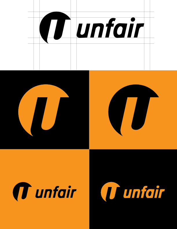 unfair logo design by jarrel da castro on Dribbble